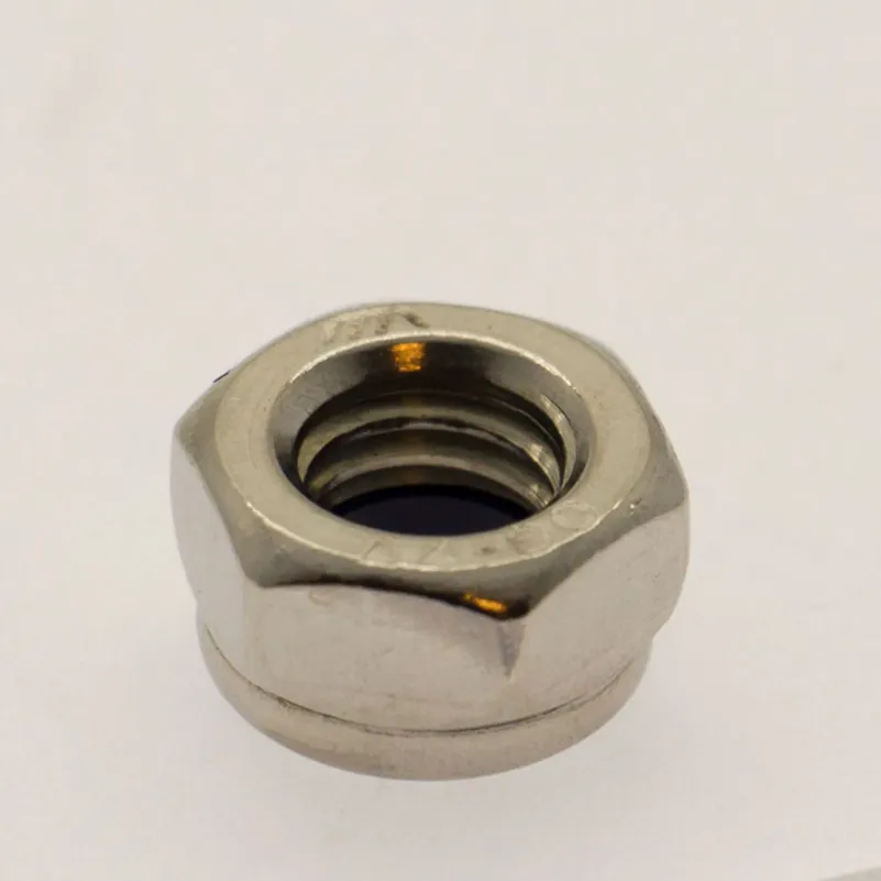 Rostfri låsmutter M8 AISI 316 syrafast A4